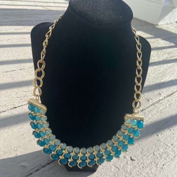 Talbots | Jewelry | Talbots Blue Necklace | Poshmark